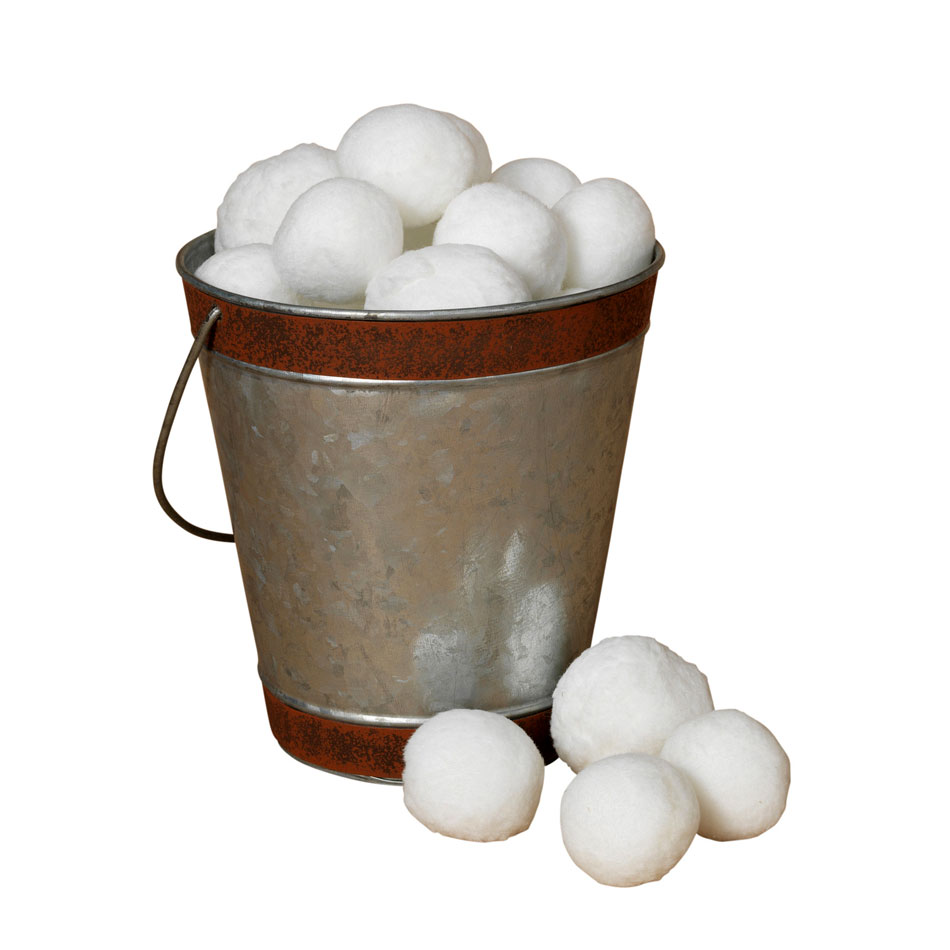 36 Piece White Plush Indoor Snowballs Holiday Christmas Decoration