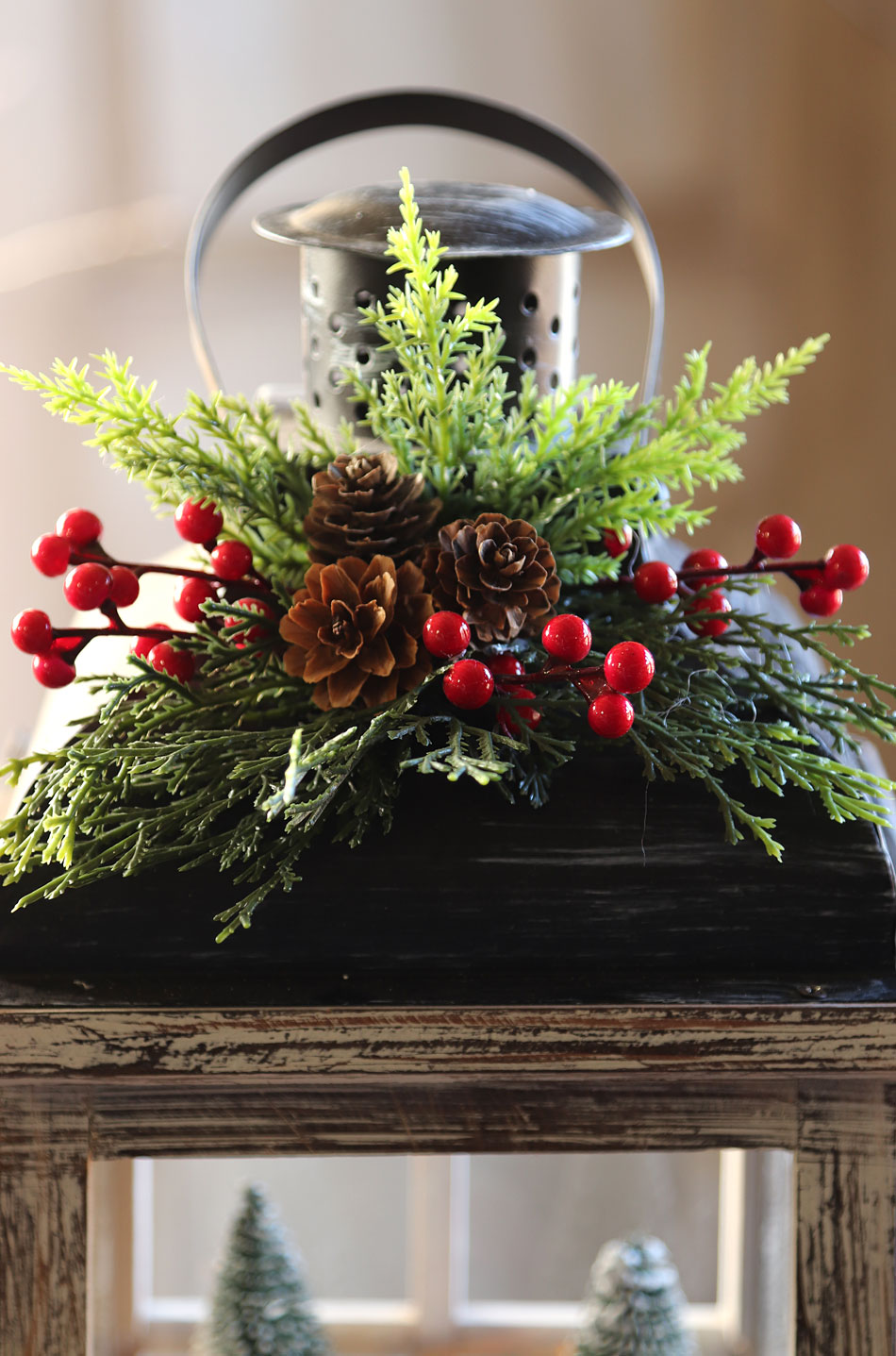 Battery Operated Lighted Wood Lantern - Santa Clause Christmas Scene 15 ...