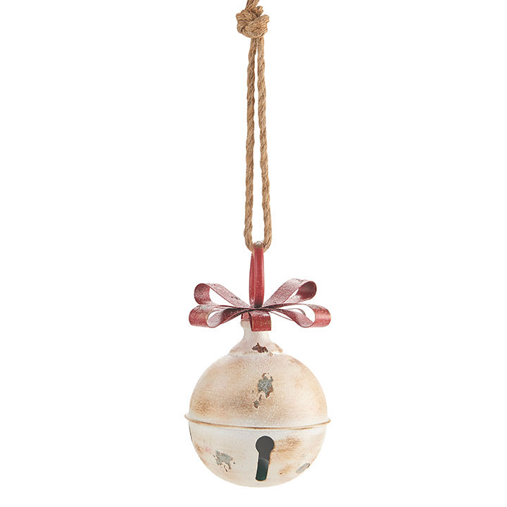 Metal Hanging Jingle Bell Ornament - 7.75 Inch