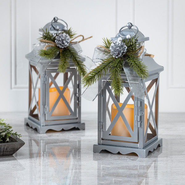 Windowpane Lanterns For Candles