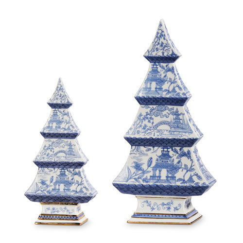 12 Inch Chinoiserie Trees Set of 2 - From RAZ Imports - NEW