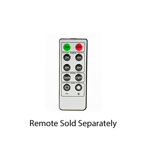 Fia Wick 4" Round Cream Flameless Candle - Remote Ready