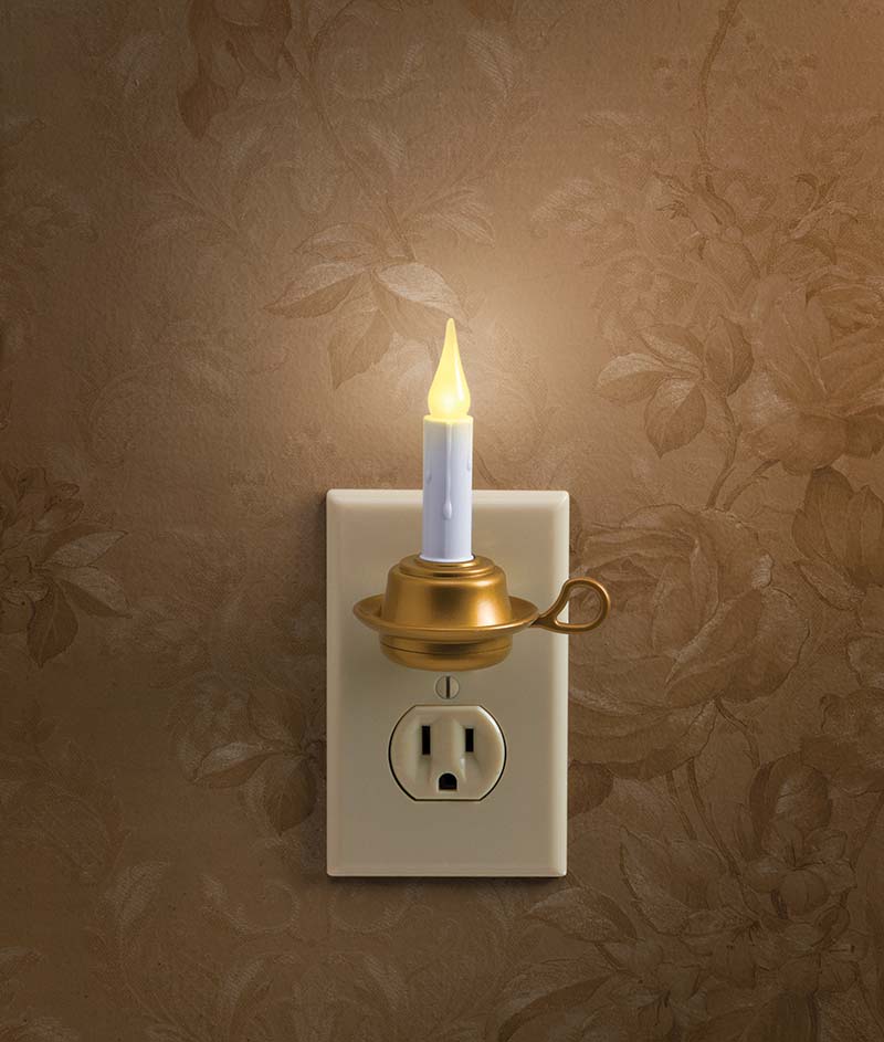 Carlon LED Night Light - Brass Base