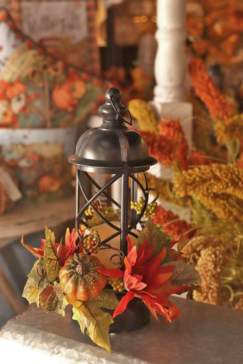 Autumn Lantern Centerpieces