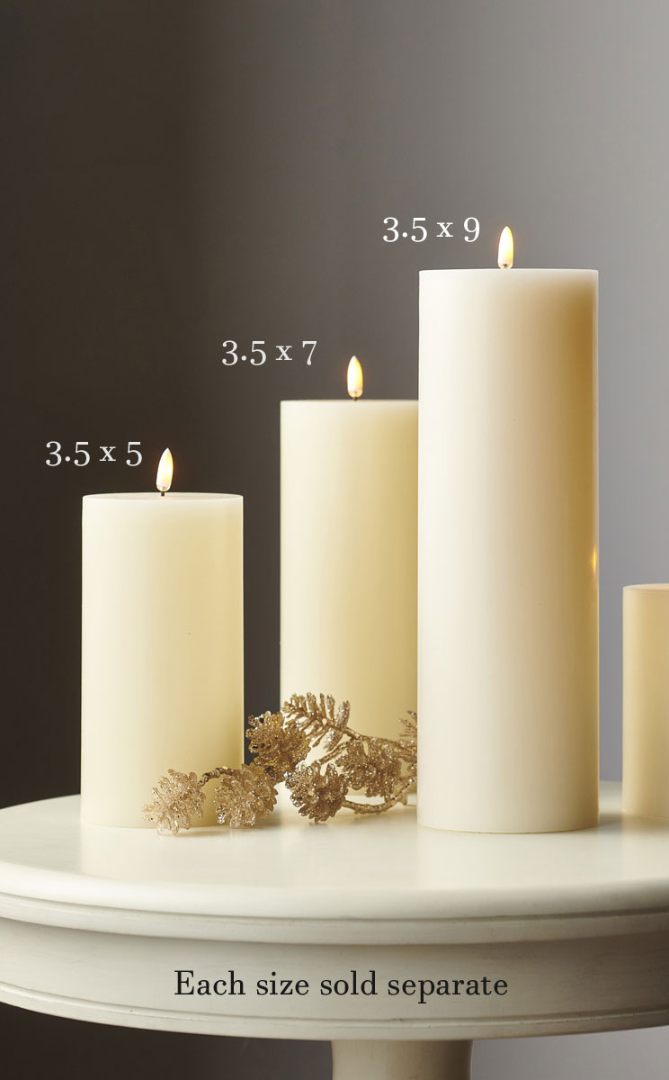 Luminesce Flameless Candle 5 Inch Ivory Pillar