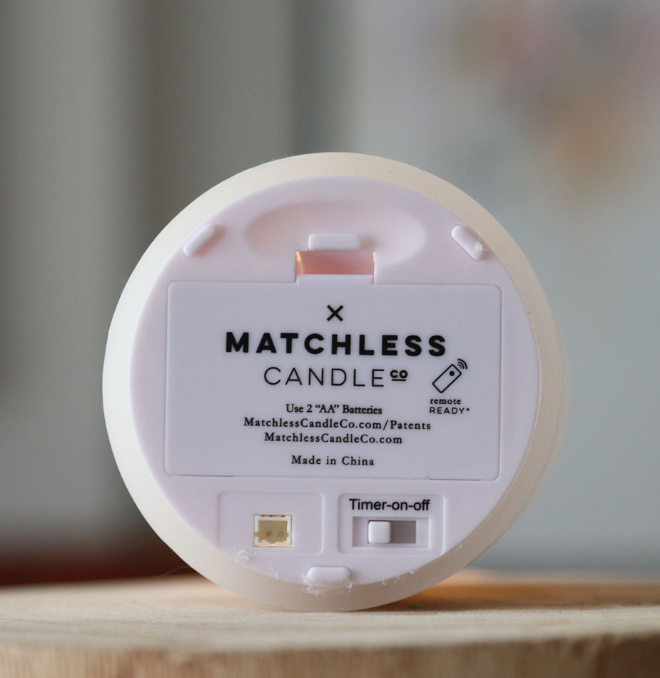 Matchless 360 Degrees Moving Flame LED Pillar Candle - 3 x 5.5 Inch