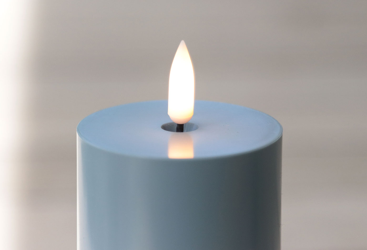 Provence Blue Outdoor Flameless Candles Set of 3 - Timer