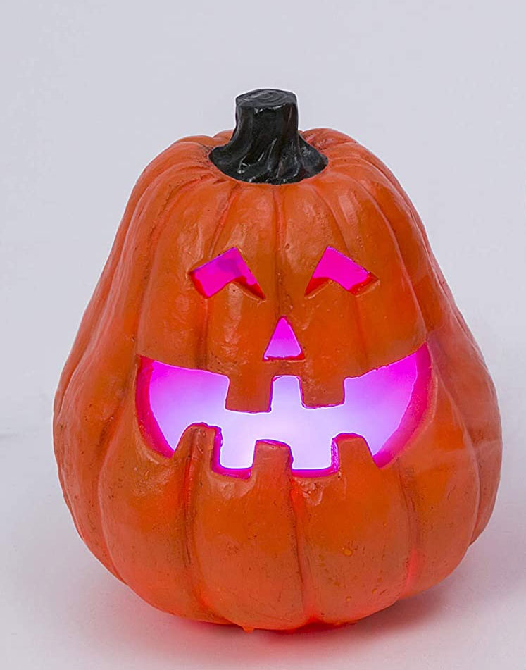 Lighted Halloween Pumpkin Fog Machine - 9.25 Inch Magnesium