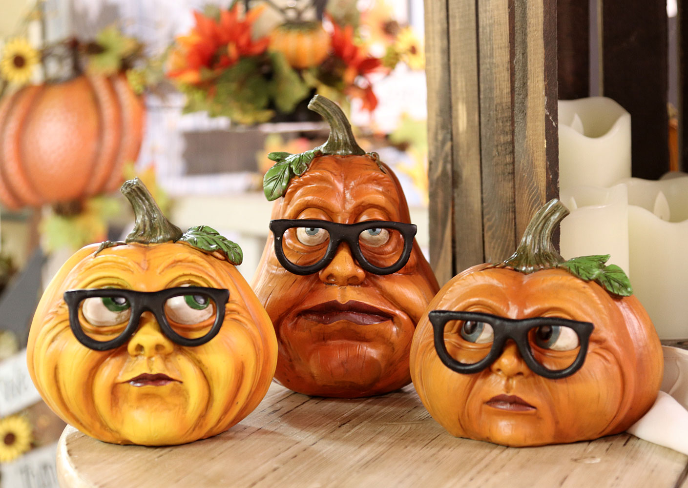 Walgreens Black Resin Pumpkin - Lighted Graveyard Scene - 7" H 2021 ...