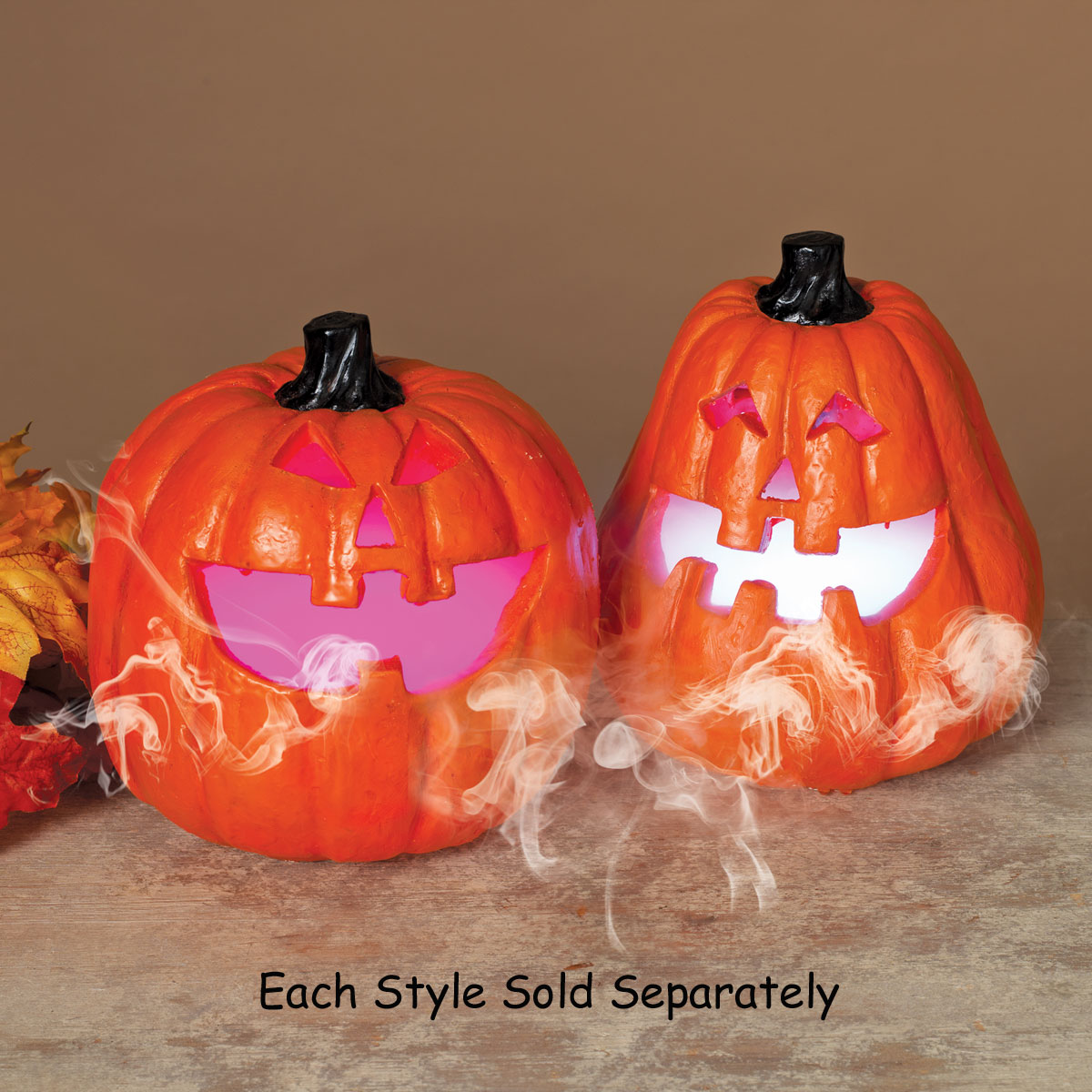 Lighted Halloween Pumpkin Fog Machine - 9.25 Inch Magnesium