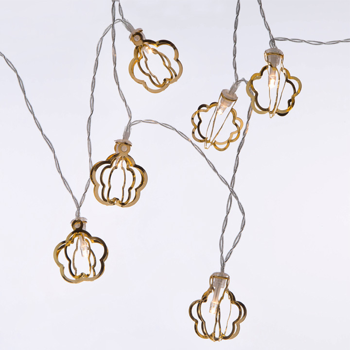Gold Decorative String Light Battery Operated - 20 Warm White LED's