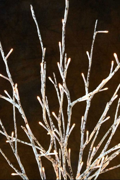 39 Inch Lighted Birch Branches - 3 Branches - 96 LED's