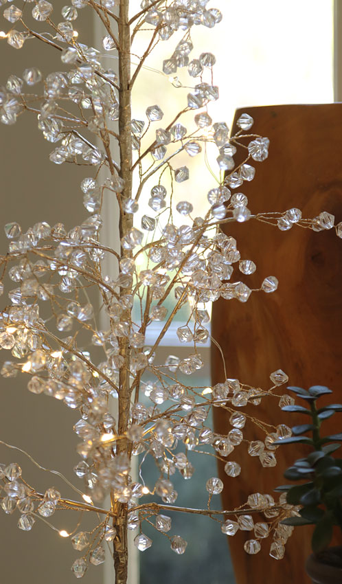 24 Inch Lighted Jeweled Acrylic Tree - 30 Lights