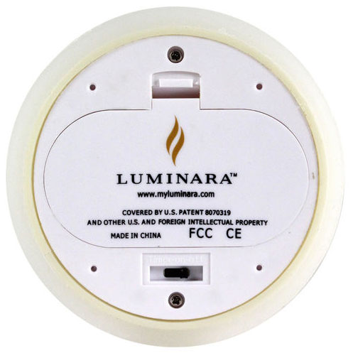 Luminara Ivory Candle Battery Operated 3.5 x 9 Timer - Remote Ready