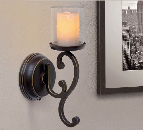 Wall Sconces With Timer Battery Candle Impressions Flameless Wall ...