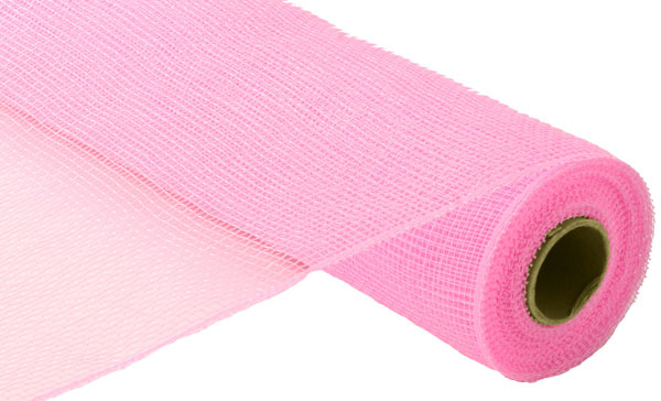 Deco Poly Mesh - Solid Pink 21 Inch Roll